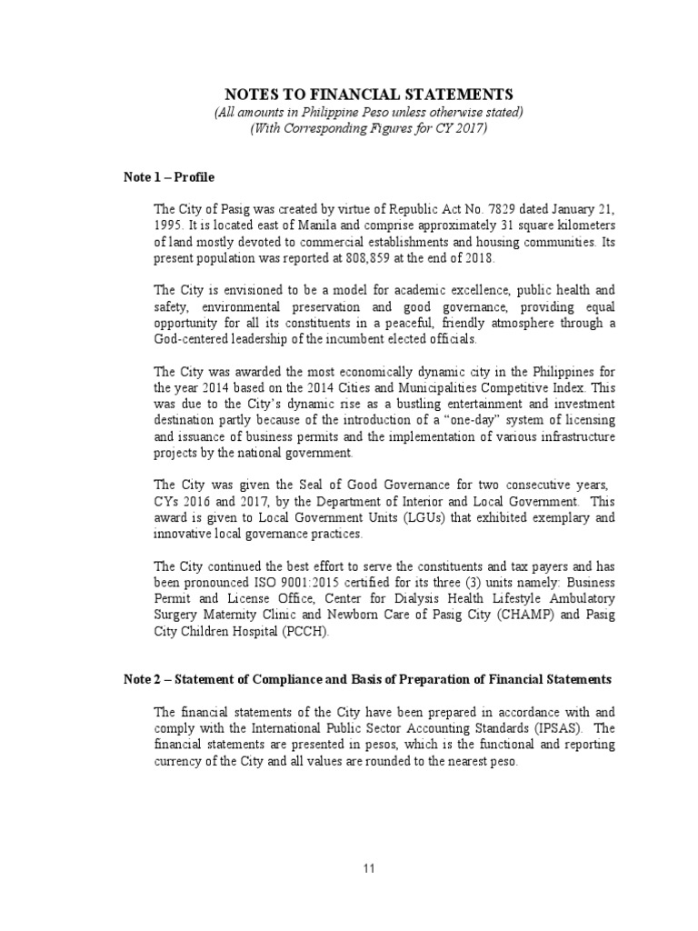 Notes To Financial Statements: Note 1 - Profile | PDF | Depreciation ...