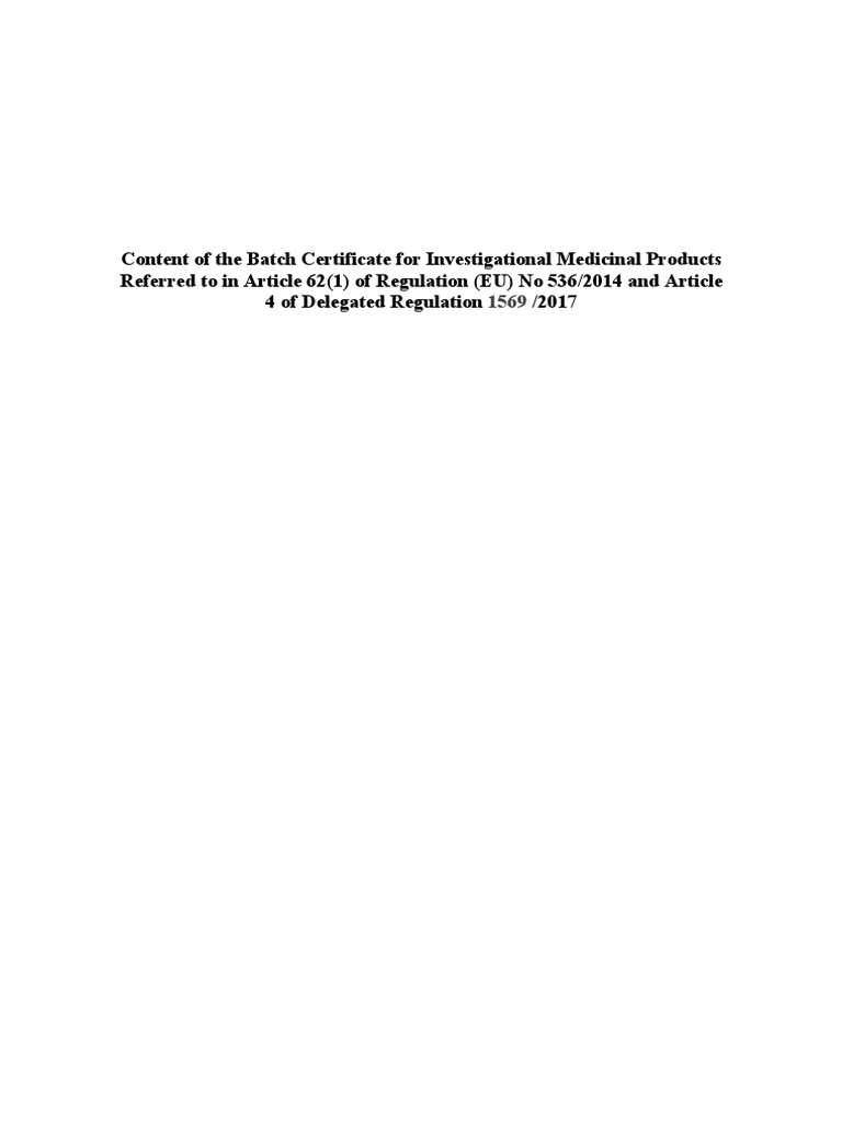 Template Imp Batch Certification | PDF | Medicine | Government