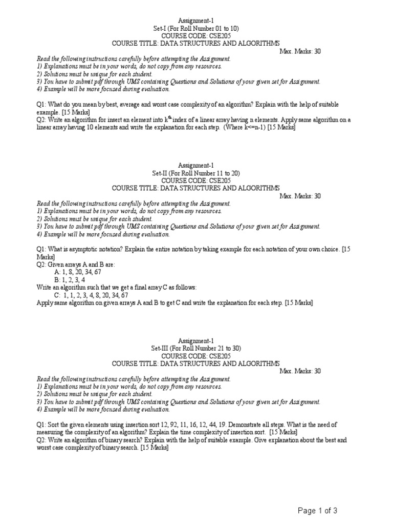Cse 205 Data Str And Algo Pdf Array Data Structure Algorithms