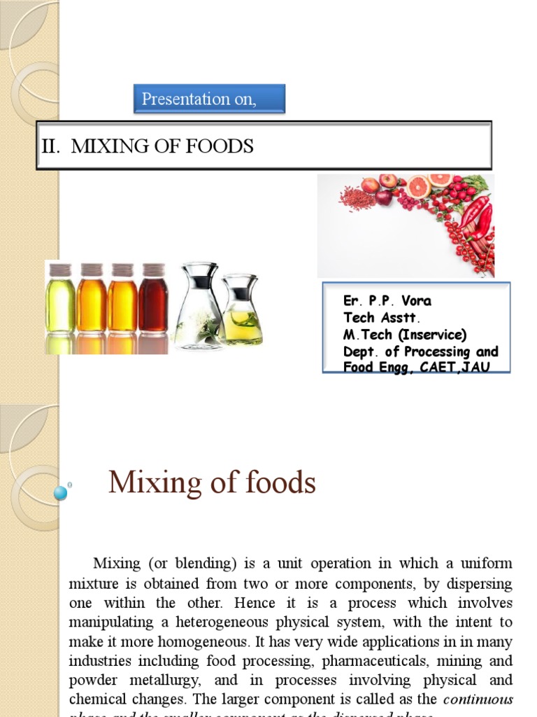 Assign 2 Mixing of Food | PDF | Classical Mechanics | Mechanical ...