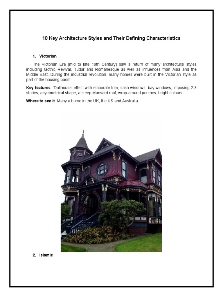 10 Key Architecture Styles and Their Defining Characteristics | PDF ...