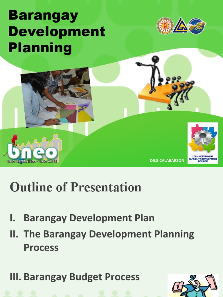 Barangay Development Planning Overview | PDF | Ratification | Budget