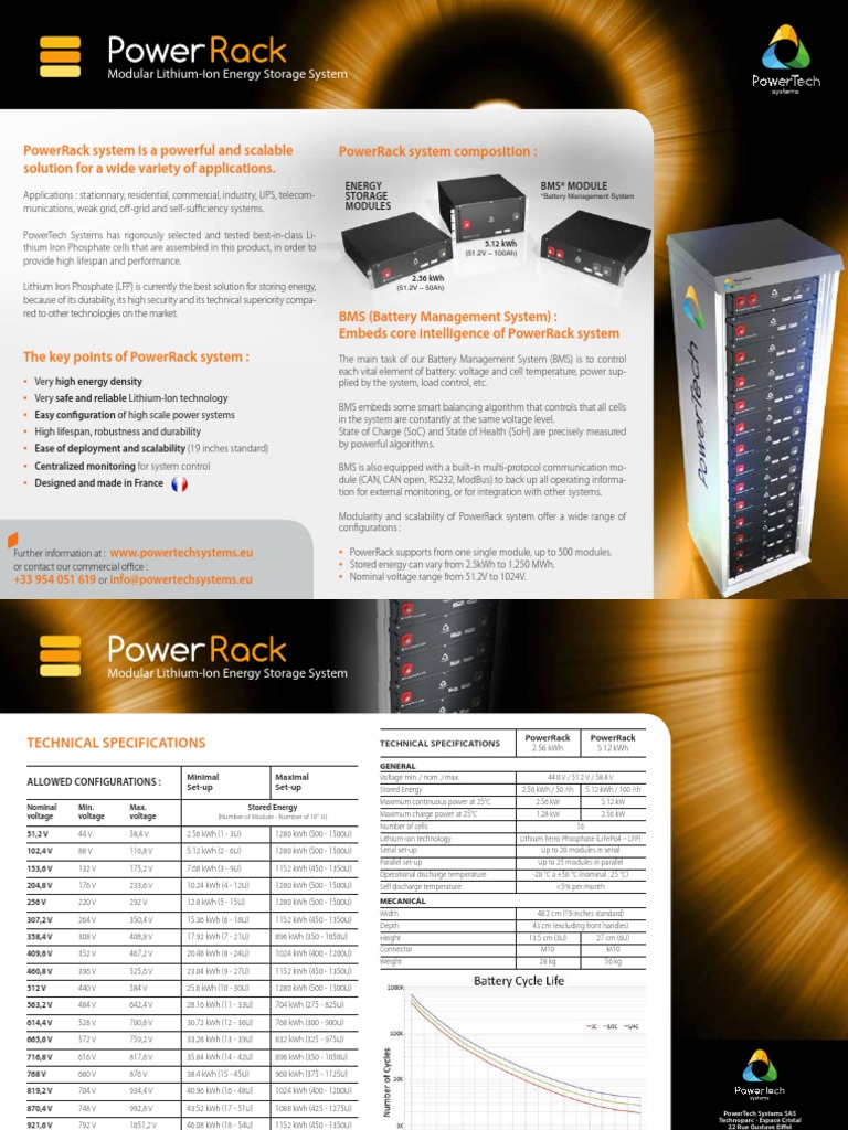 Modular Lithium-Ion Energy Storage System | PDF | Energy Storage ...