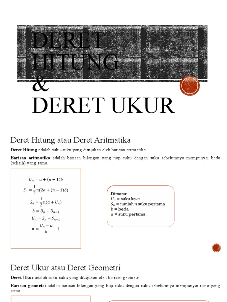 Deret Hitung Dan Deret Ukur | PDF | Metode & Bahan Ajar