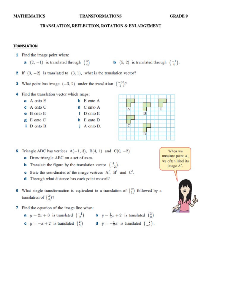 Grade 9 Transformations Overview | PDF