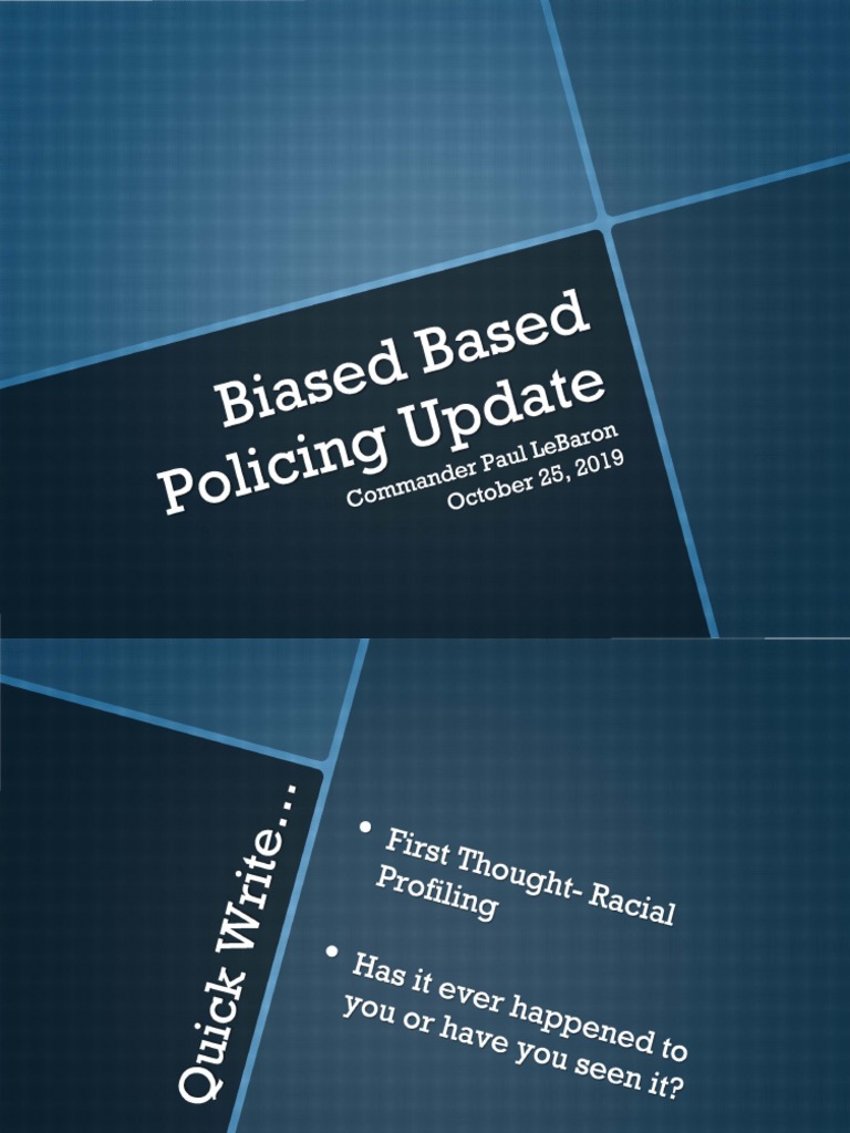 LBPD Bias Based Policing | PDF | Social Science | Law
