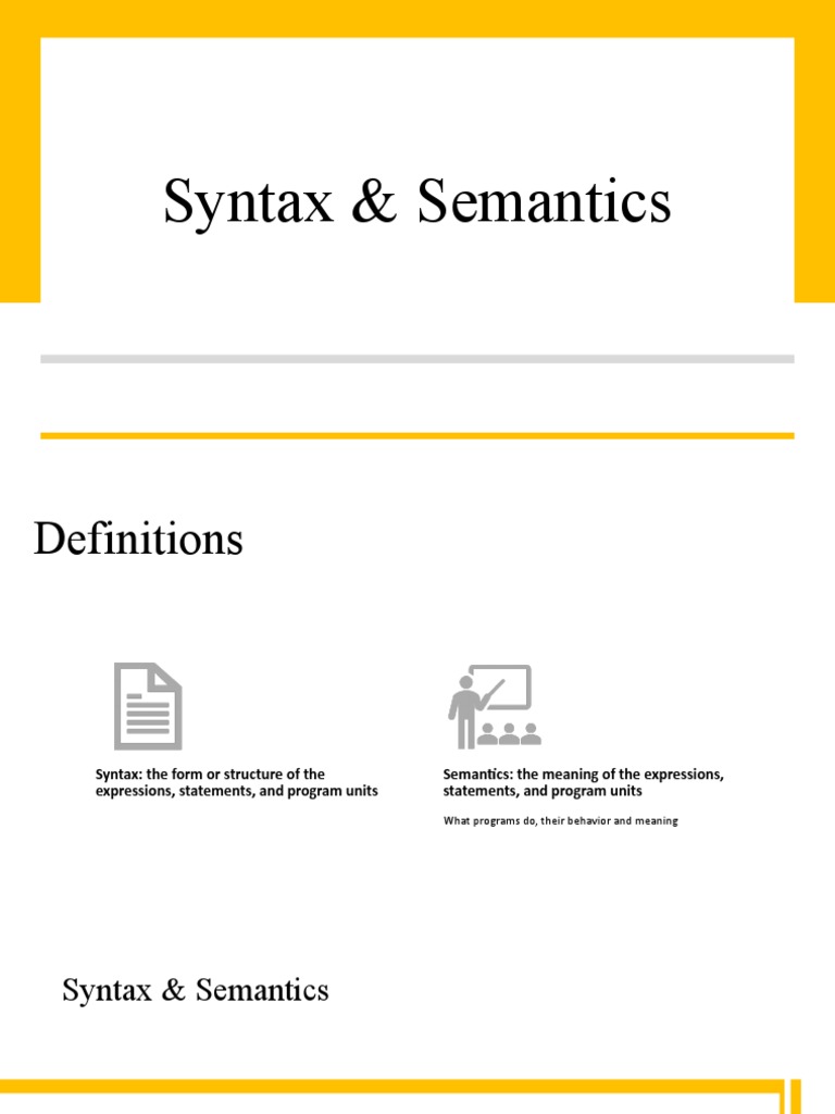 Syntax & Semantics | PDF | Parsing | Theoretical Computer Science