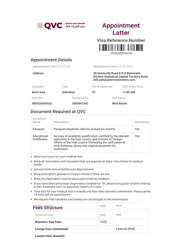 QVC - Qatar Visa Center PDF | PDF | Travel Visa | Passport