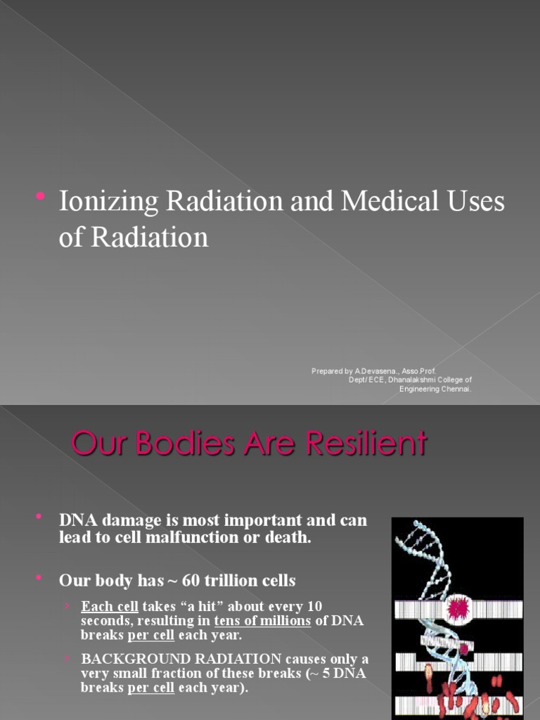 Study of Ionizing Radiation in Medical E | PDF | Ionizing Radiation ...