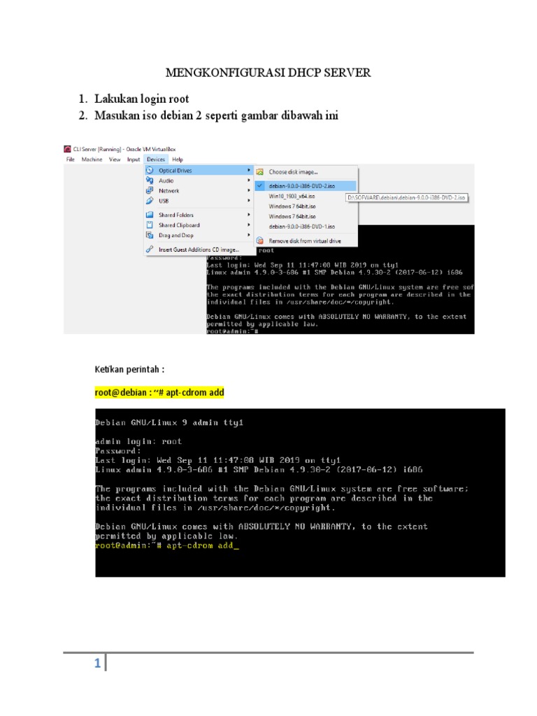 Panduan Konfigurasi DHCP Server Debian | PDF | Griya & Taman | Komputer