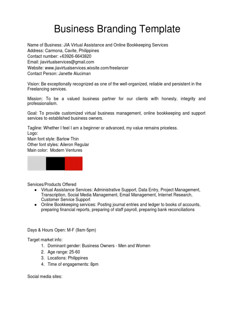 Branding Template | PDF