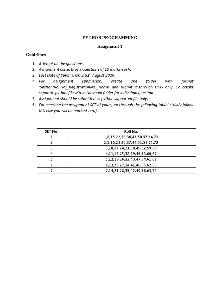Python Programming Assignment 2 Guidelines Pdf Parking Humidity 