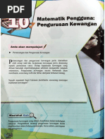 Form 4 Bab 10 Matematik Pengguna Pengurusan Kewangan | PDF
