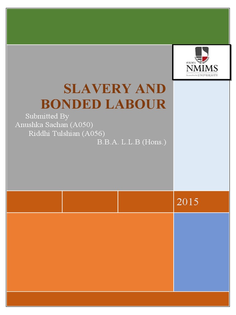 Bonded Labour Project | PDF | Human Trafficking | Child Labour