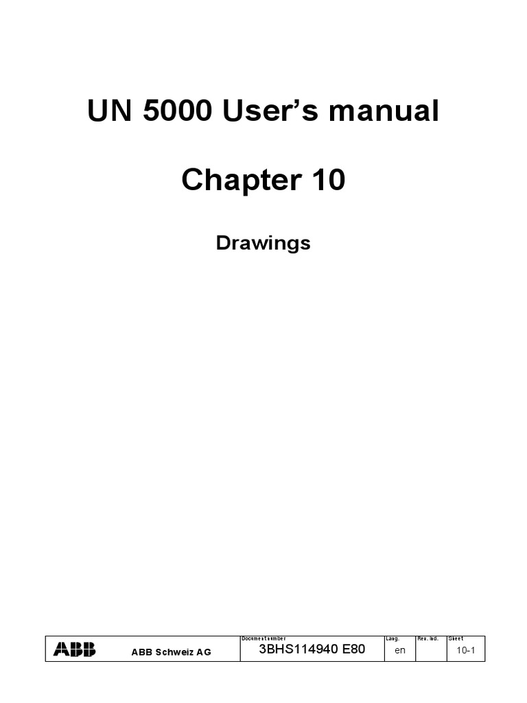 UN 5000 User's Manual: Drawings | PDF | Interface (Computing) | Software