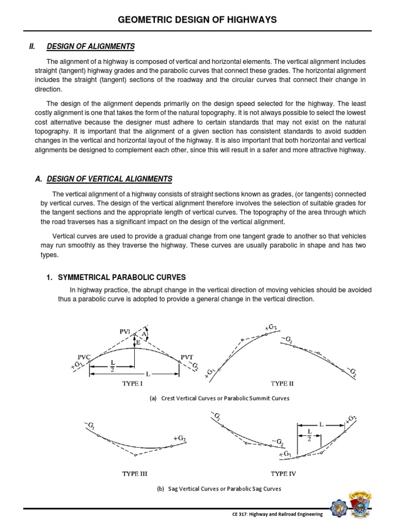 Highway Geometric Design Principles | PDF | Road | Tangent