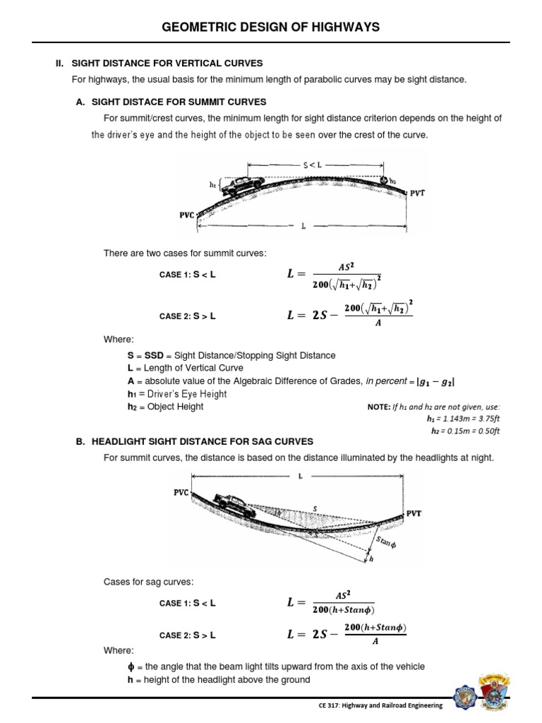 Sight Distance in Highway Design | PDF | Friction | Force