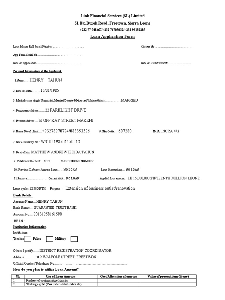 Public Servants Application | PDF | Loans | Liability (Financial ...