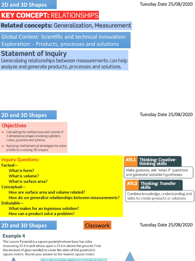 Understanding 2D and 3D Shapes | PDF | Art