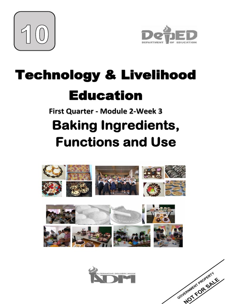BAKING MODULE 2 Week 3 | PDF | Flour | Breads