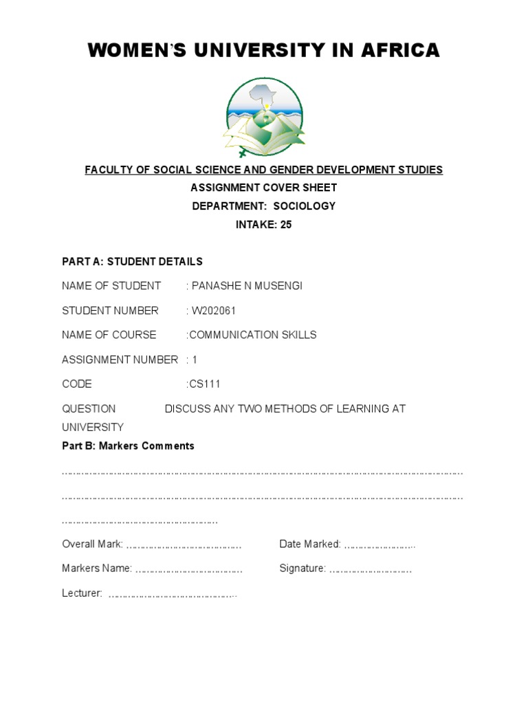 Women S University in Africa | PDF