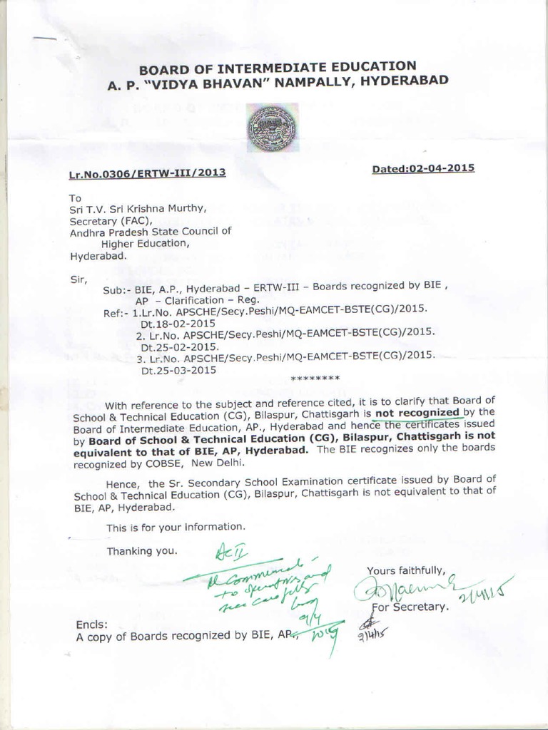 List of Equivalent Certificate Issued by The Boards | PDF