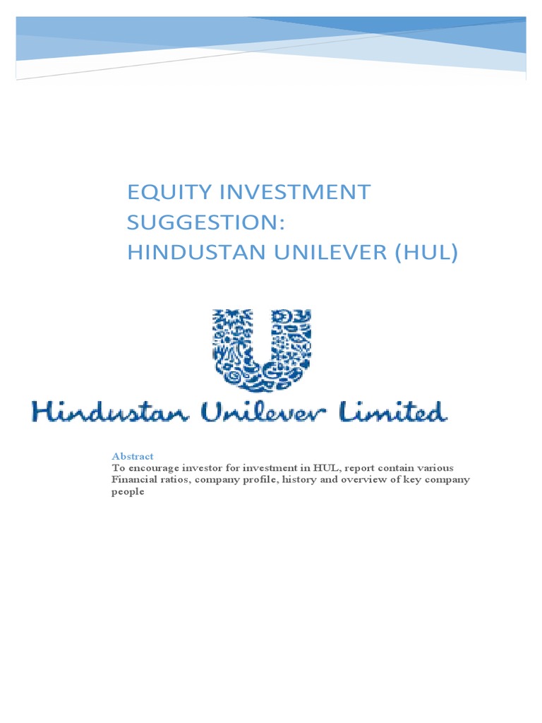 Final Report - FM Project - HUL 2020 | PDF