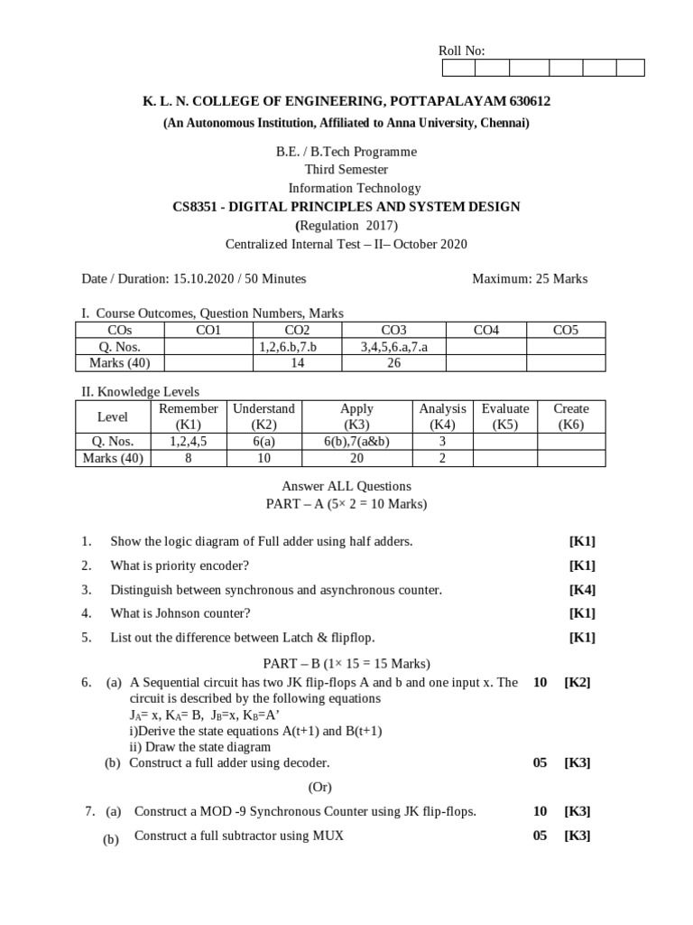 Cit 2 DPSD | PDF | Electrical Circuits | Electronic Circuits
