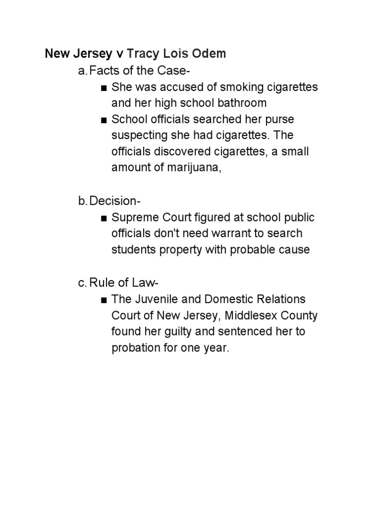 New Jersey V Tracy Lois Odem | PDF