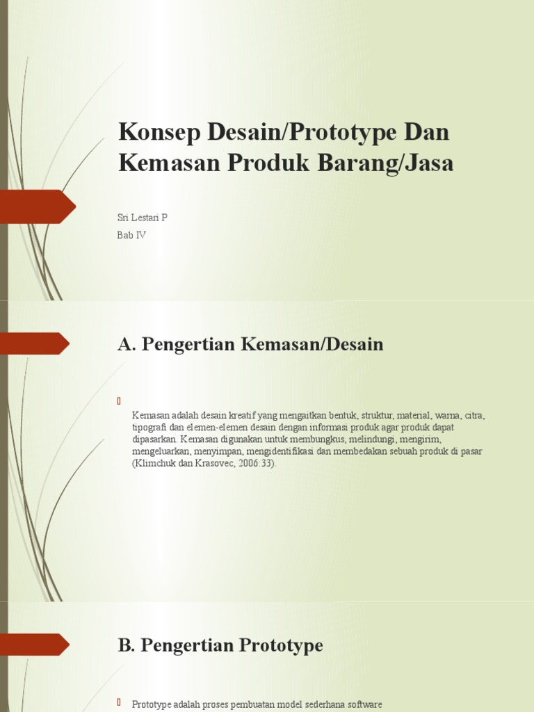 Desain dan Prototype Kemasan Produk | PDF
