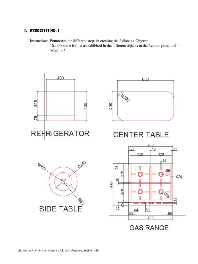 Steps to create objects in 3D modeling | PDF