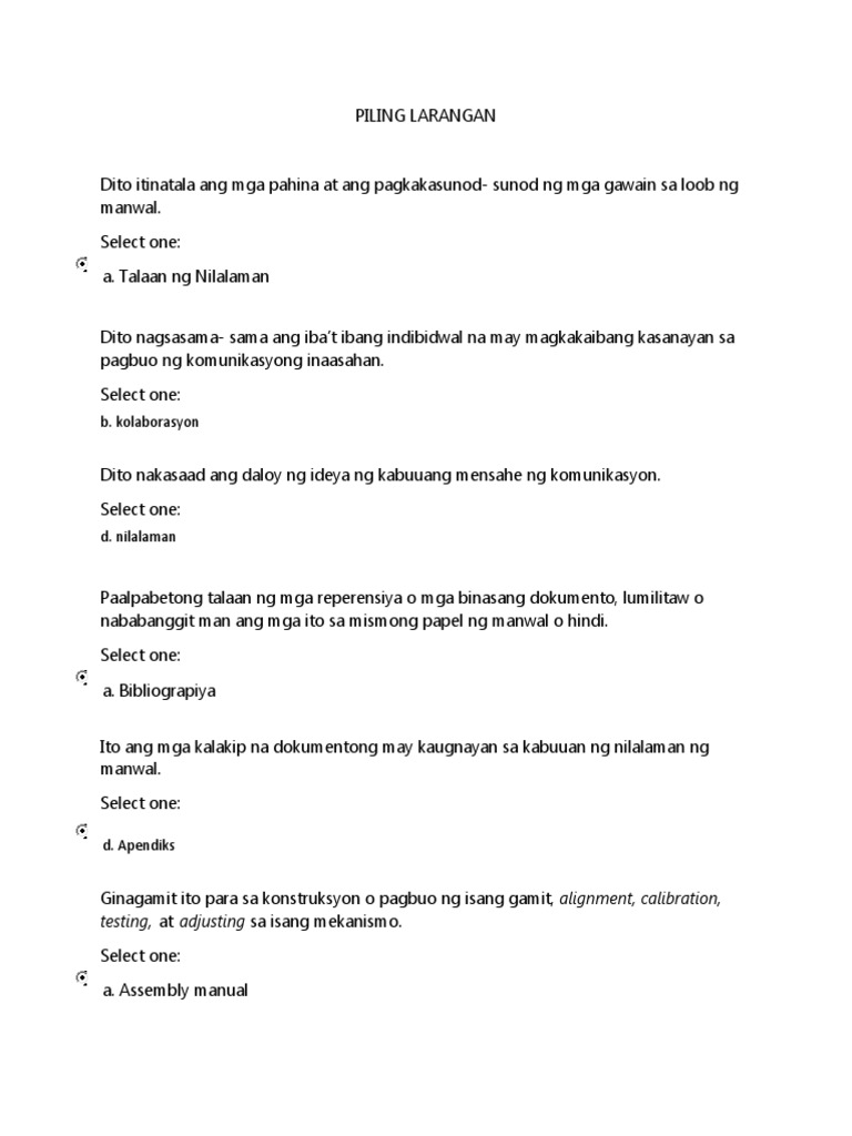 Piling Larangan | PDF