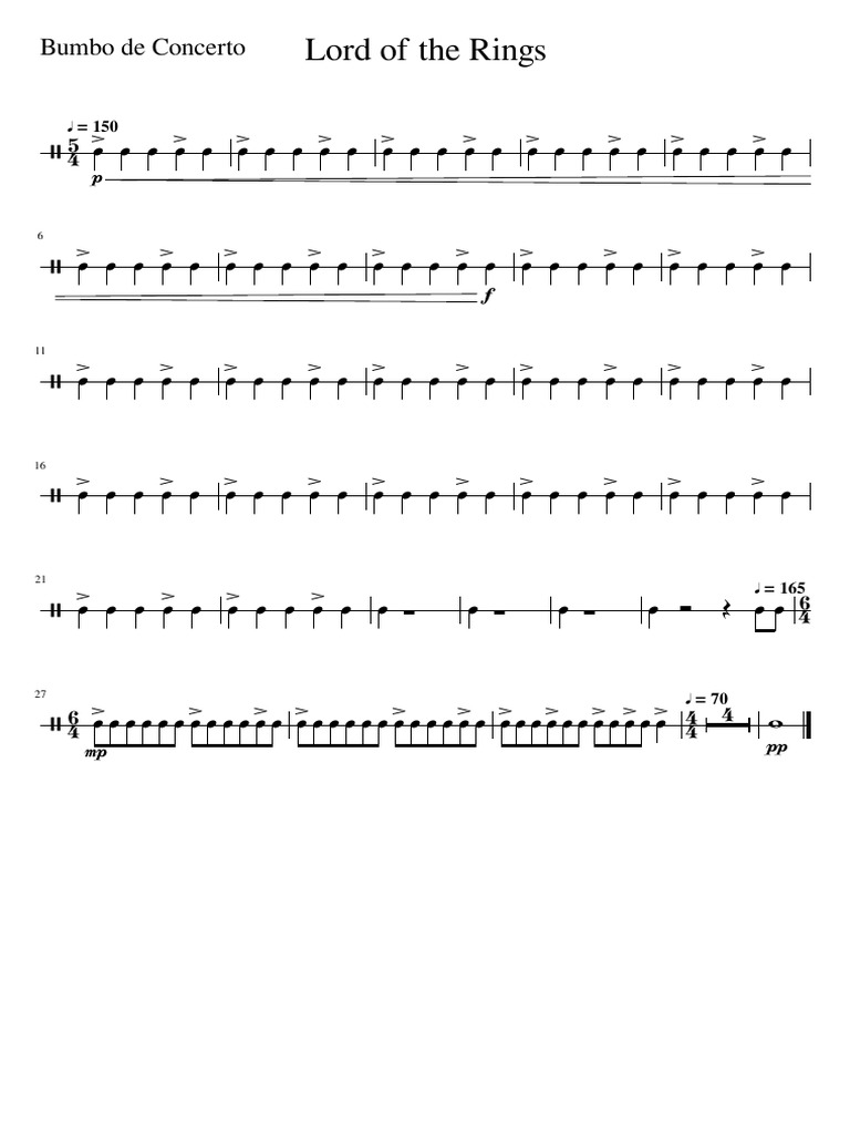 Lord of The Rings-Bumbo - de - Concerto PDF | PDF