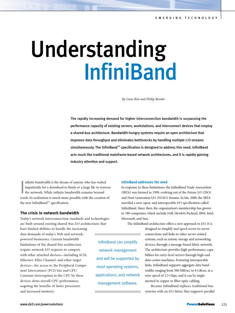 Understanding InfiniBand | PDF | Ethernet | Computer Network