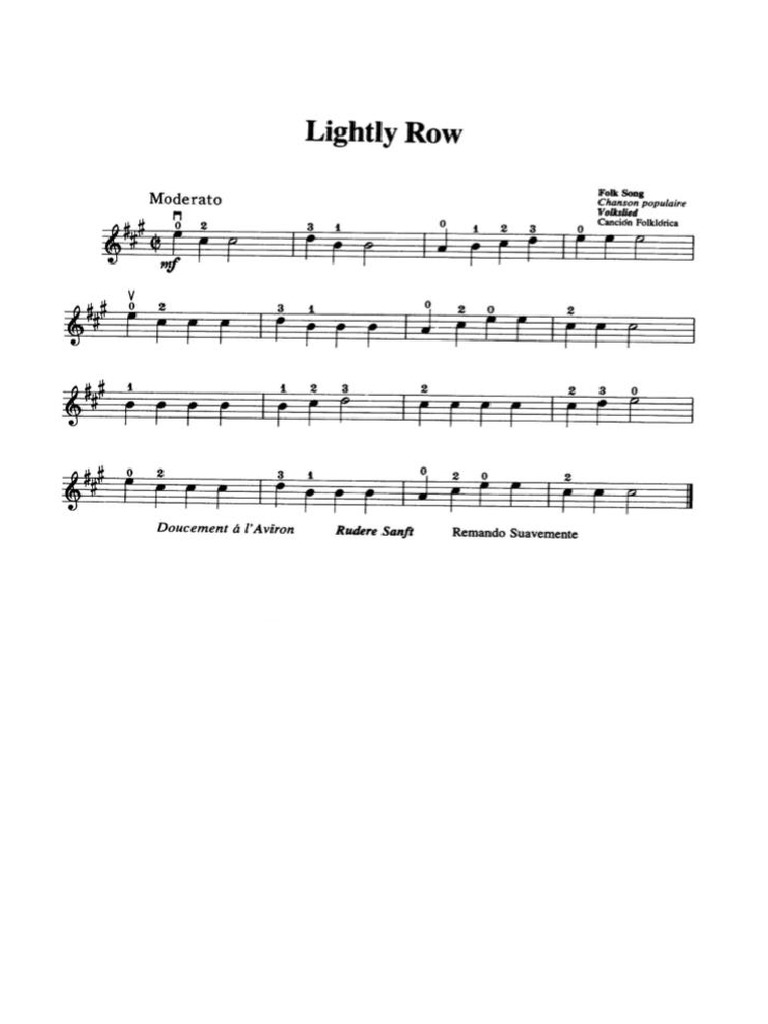 Lightly Row - Partitura | PDF