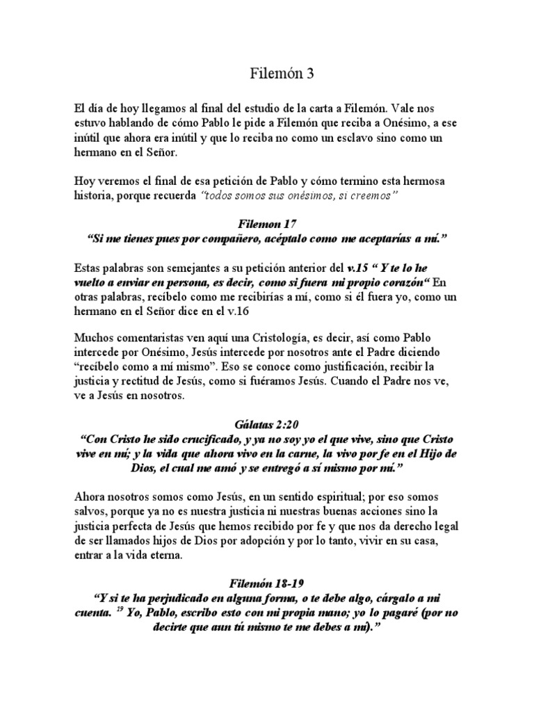 Filemon - 3 | PDF | Epístola a Filemón | Cristo (título)