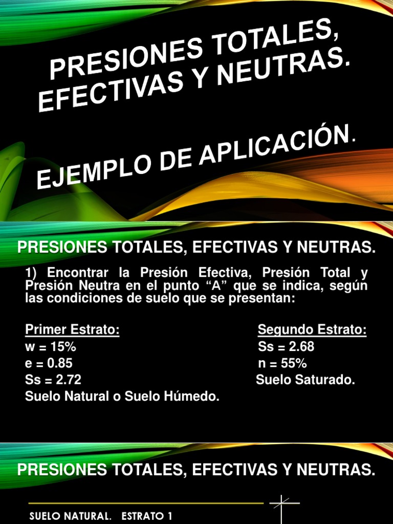 Cálculo de Presiones en Suelos | PDF | Métodos y materiales de ...
