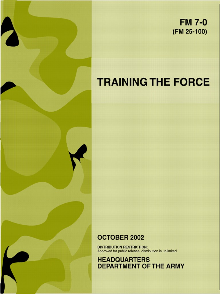 FM 7-0 | PDF | United States Army | Leadership