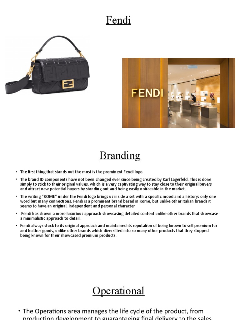 Fendi Presentation | PDF | Brand | Luxury Goods