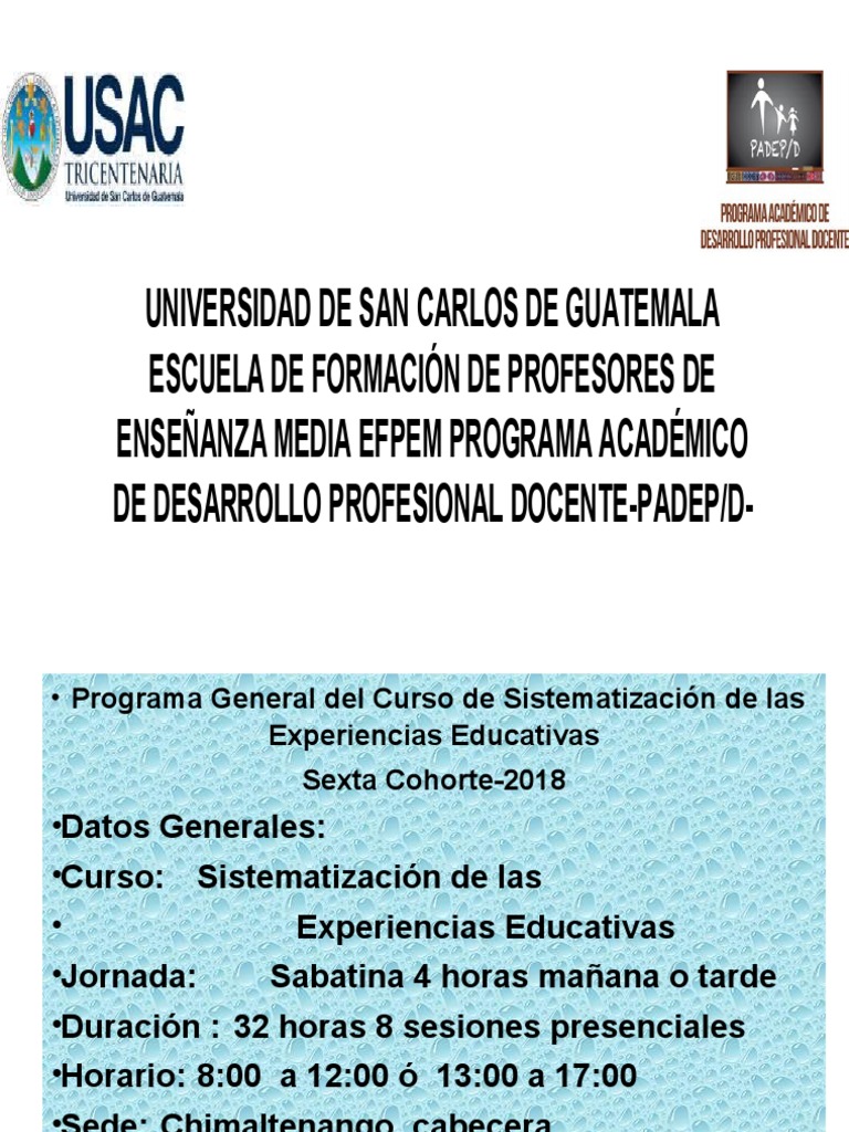 PADEP/USAC | PDF | Evaluación | Aprendizaje