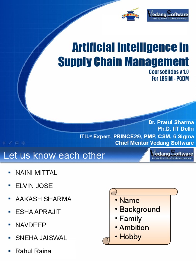 AI in SCM - Day 1 & 2 | PDF | Bayesian Network | Knowledge ...