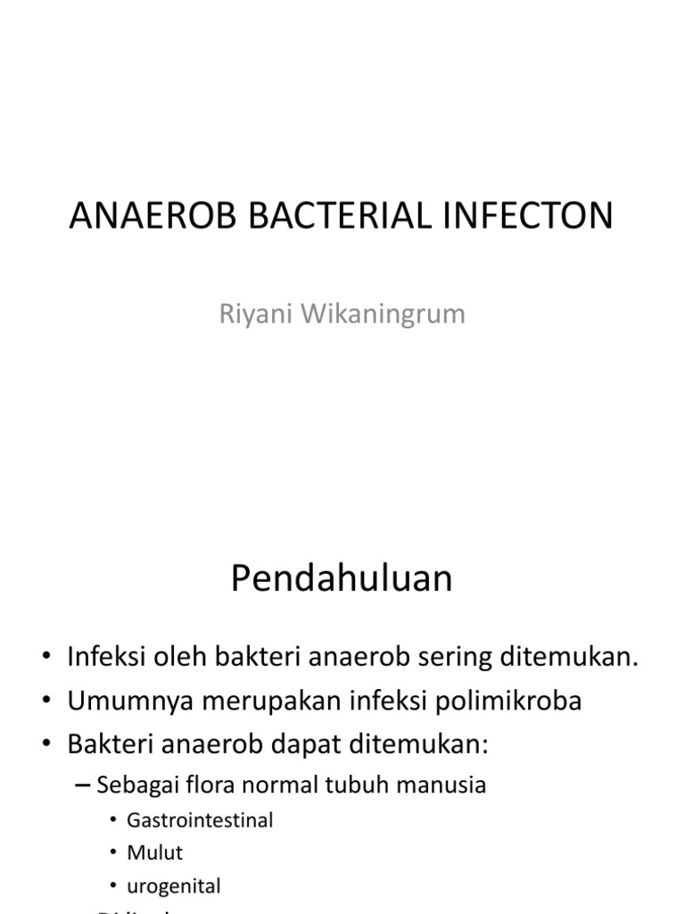 Understanding Anaerobic Bacterial Infections | PDF