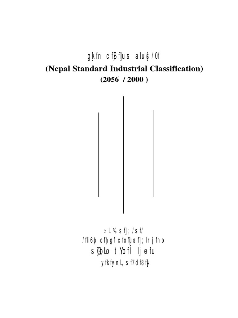Nepal Standard Industrial Classification | PDF | Food And Drink | Nature