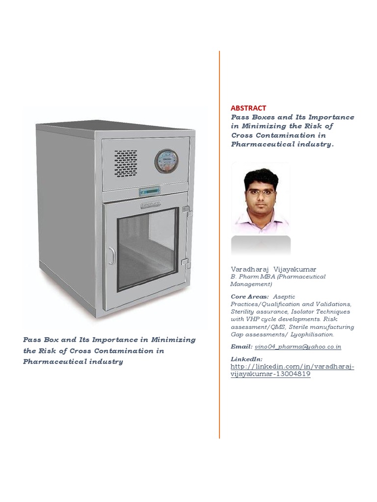 Pass Box and It's Importance in Pharmaceutical Industry | PDF | Nature ...