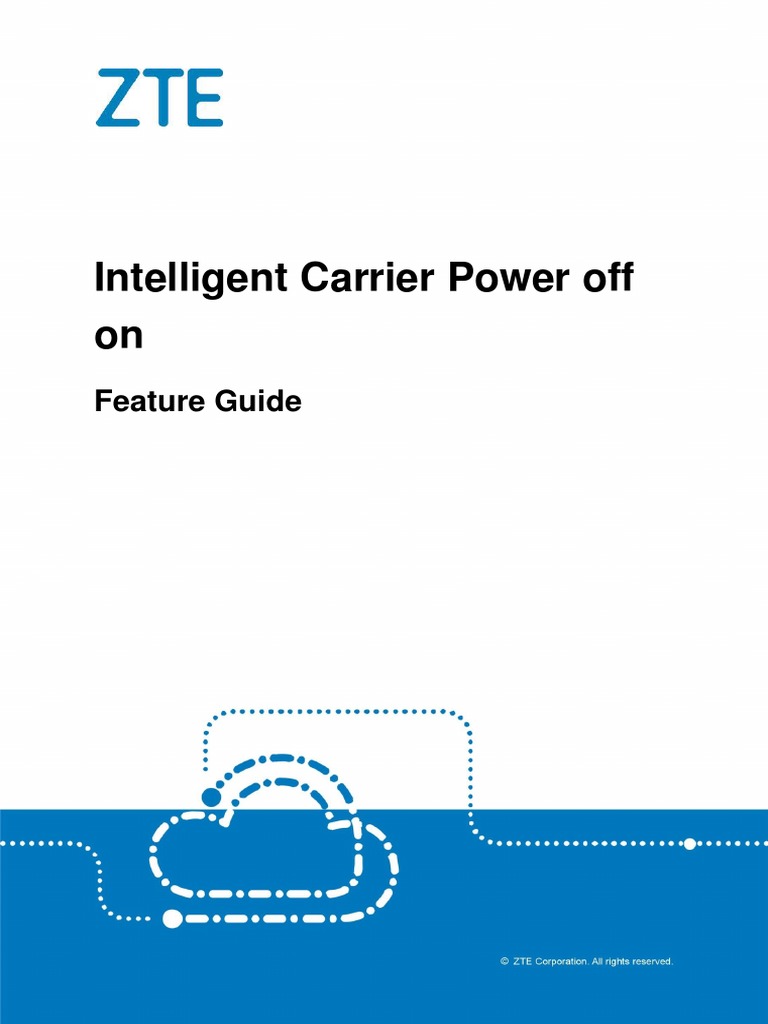 ZTE UMTS Intelligent Carrier Power Off On Feature Guide | PDF | High ...