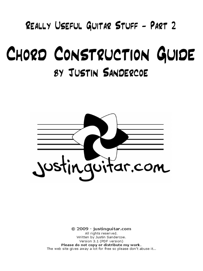 Chord Construction Guide | PDF | Chord (Music) | String Instruments