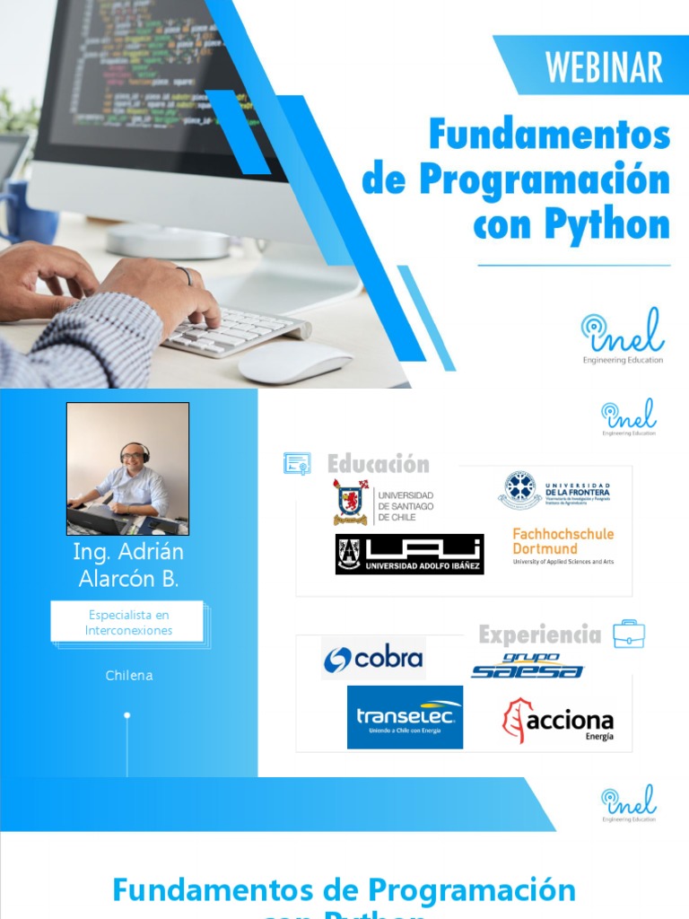 Presentación Fundamentos de Programación Con Python | PDF | Lenguaje de programación | Python ...