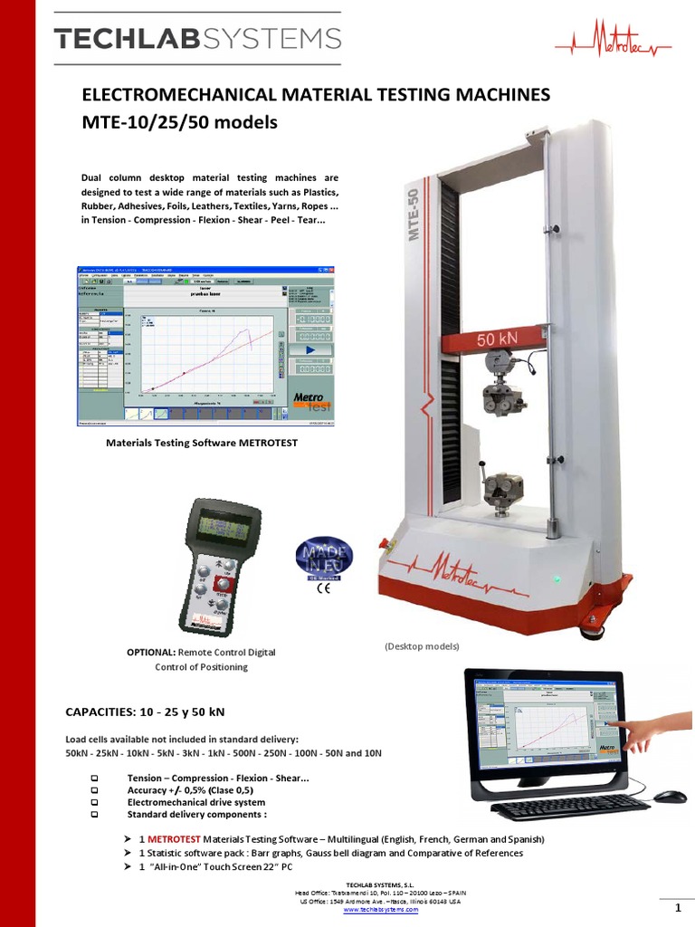 MTE 10-50 Universal Testing Machines-2 | PDF | Menu (Computing) | Machines