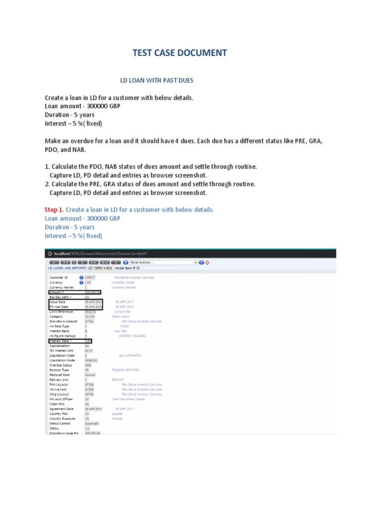LD - PD Test Case Document | PDF