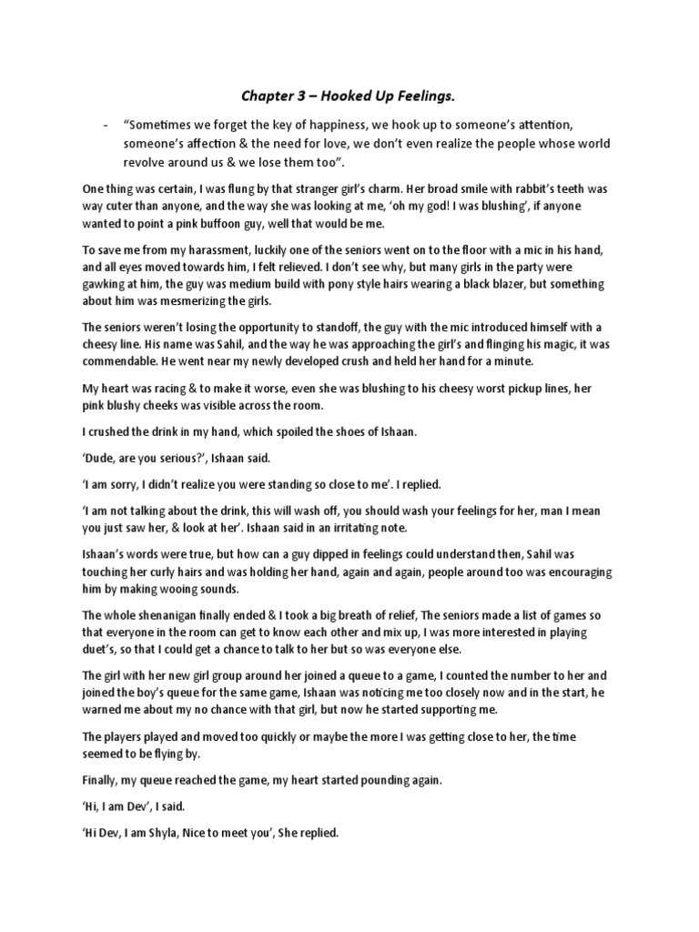 Chapter 3 - Hooked Up Feelings | PDF